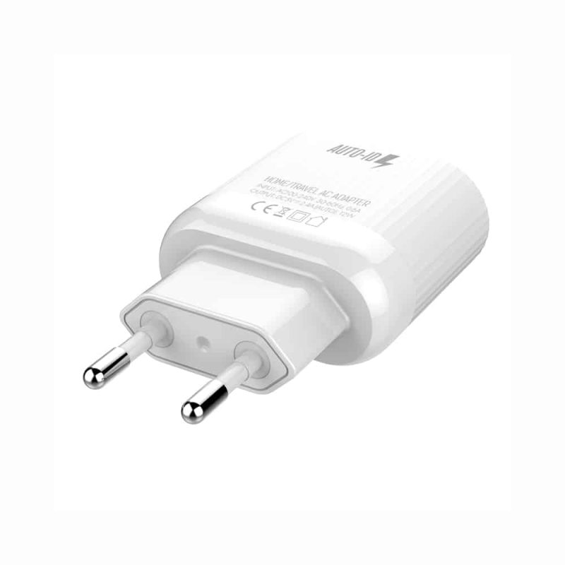 Cargador EMY doble puerto, con cable tipo micro USB V8, carga rápida (MY-A202) – SIPO