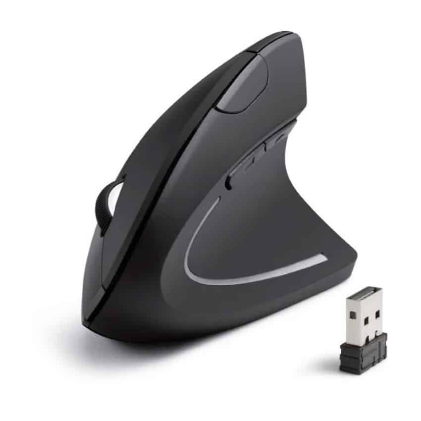 Mouse Inalámbrico Ergonómico Vertical 3.0 – D5, incluye pillas maxell ...