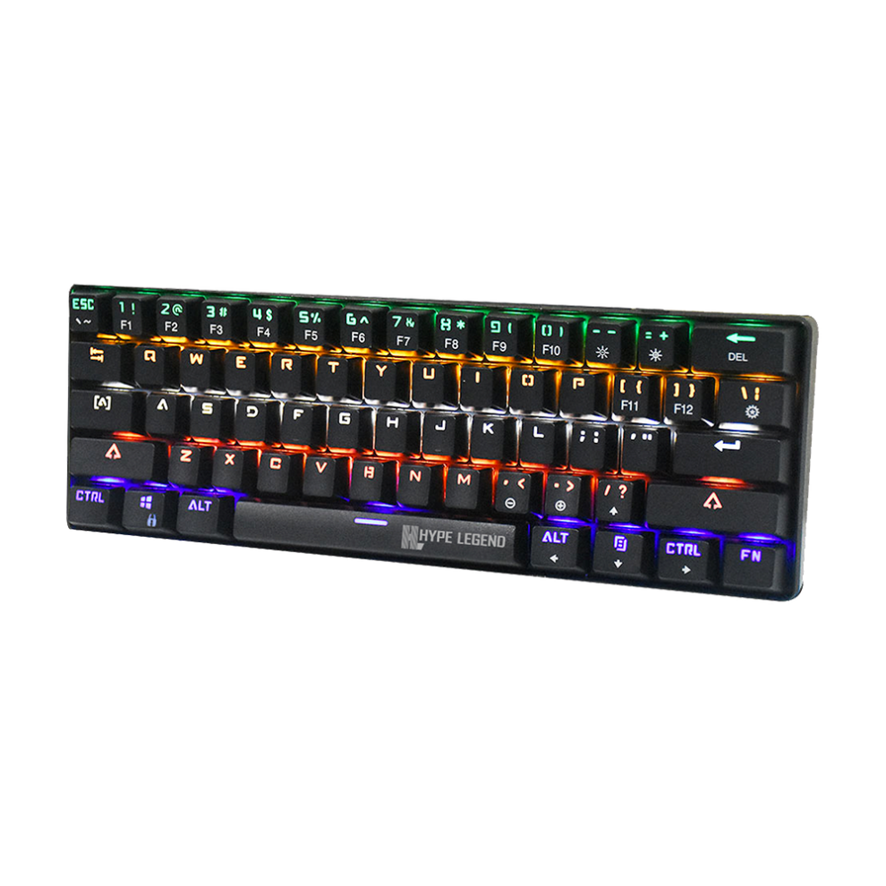 Teclado mecánico Hype Legend Rebel RGB Switch Outemu Blue – Black – SIPO