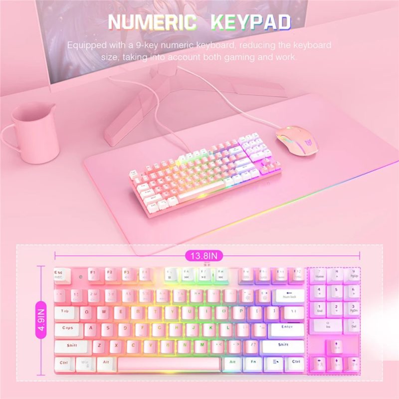Kit Gamer Onikuma Teclado Mecánico G26 + Mouse 6400 Dpi, RGB - SIPO