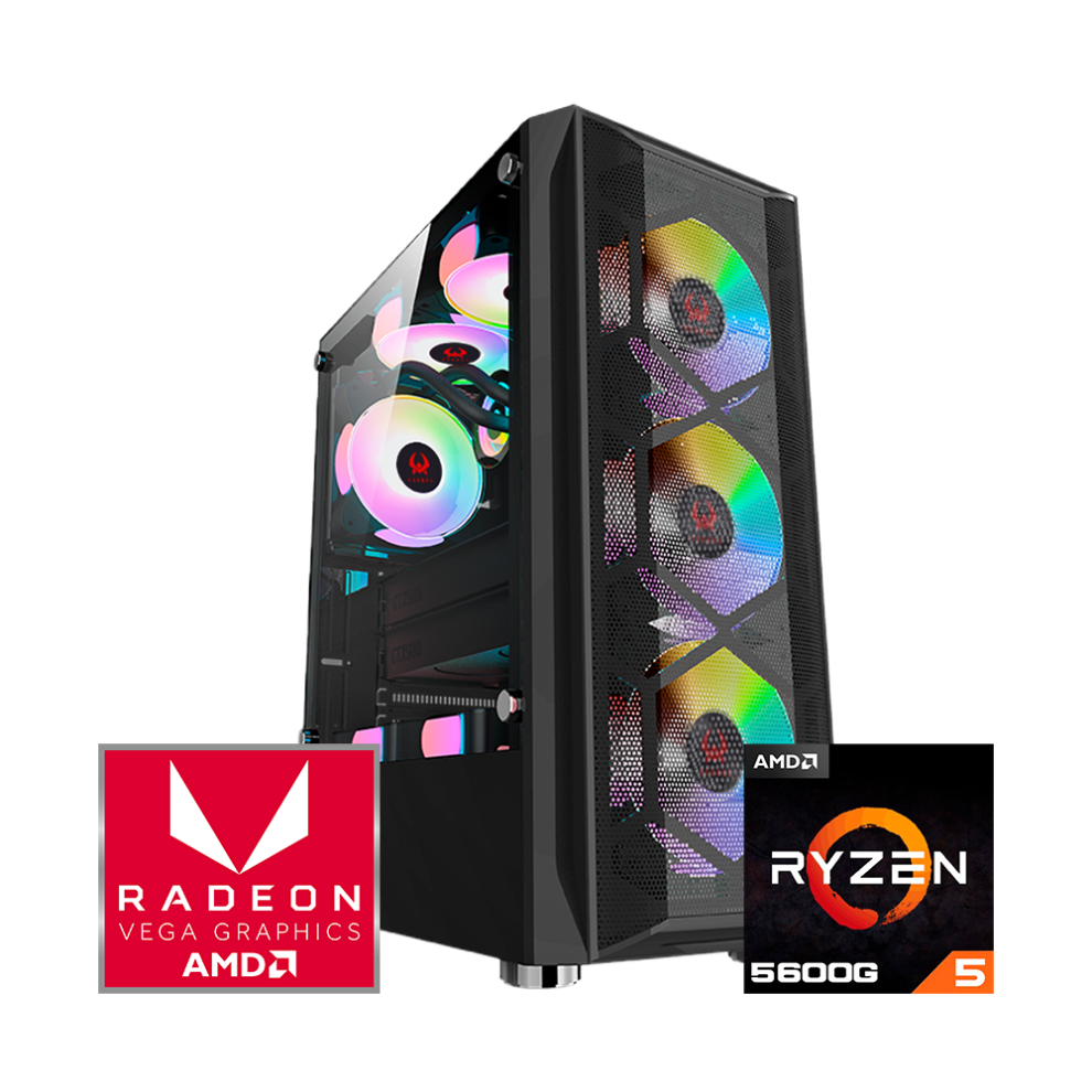 PC Gamer Halo Pro: Ryzen 5600X, SSD M.2, RAM 16GB, RXT 4060, Wifi – SIPO