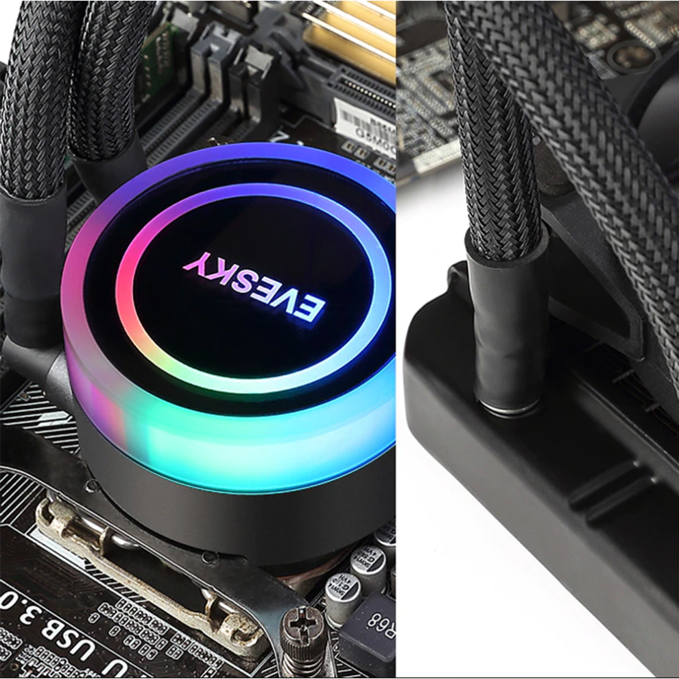 Refrigeración Líquida EveSky – 360 (Bomba RGB, Intel-AMD) - SIPO