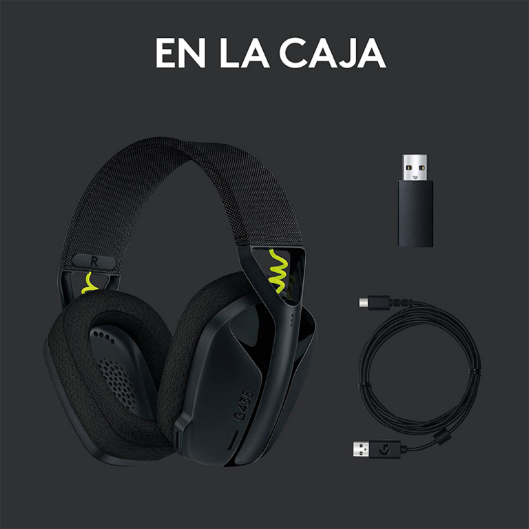 Audífonos Gamer Inalámbricos Logitech G435 (Dongle USB, Bluetooth ...