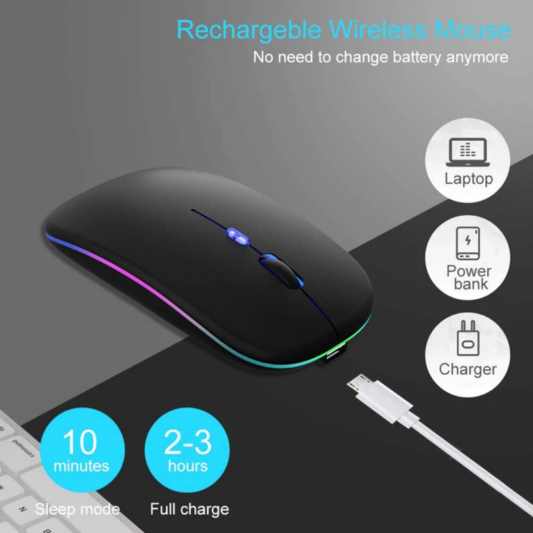 Mouse Inalámbrico Dual Bluetooth Usb Recargable Para Mac Win - SIPO