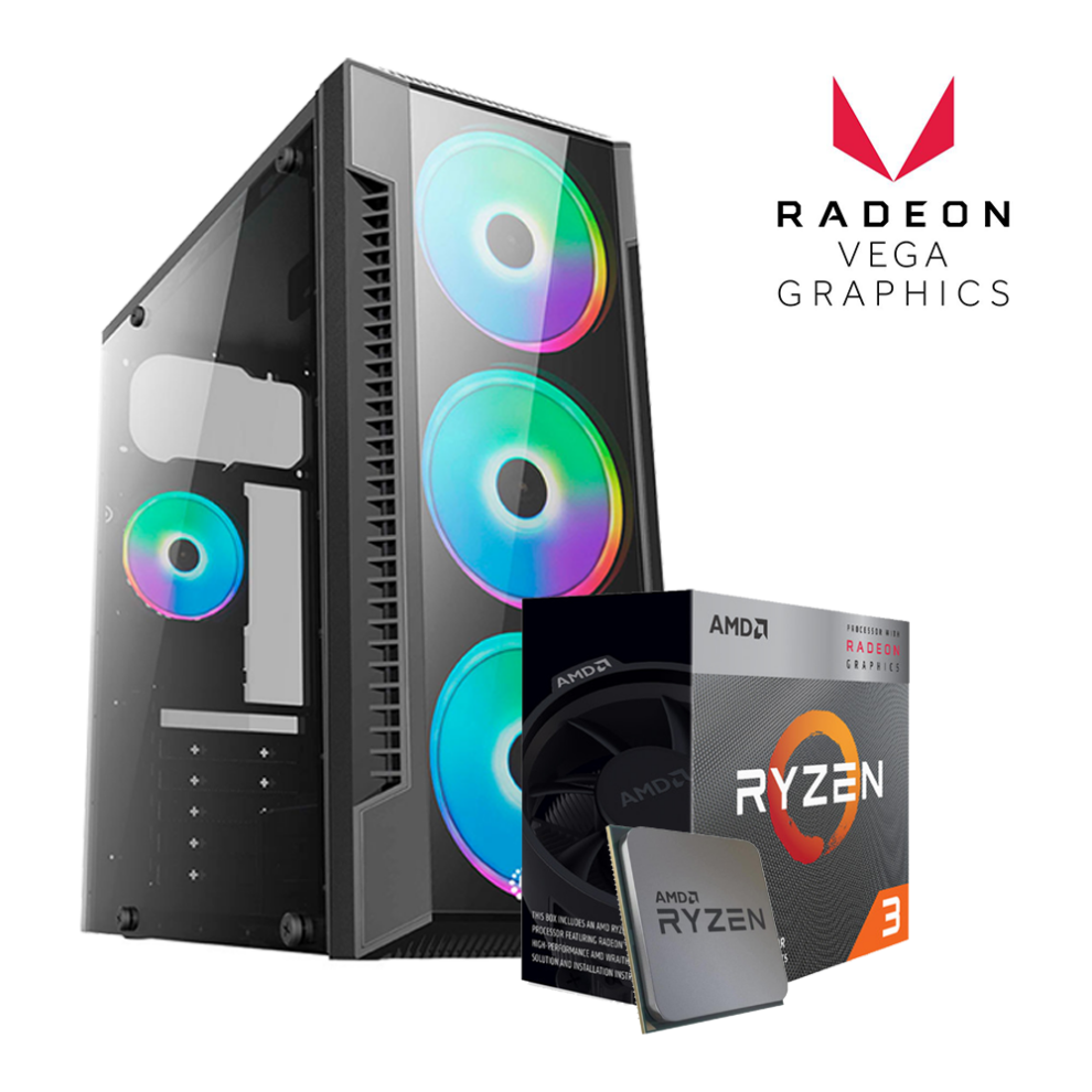 PC Gamer Dreamfyre 3 Lite: Ryzen 3 3200G Vega 8 Graphics, SSD 240GB ...