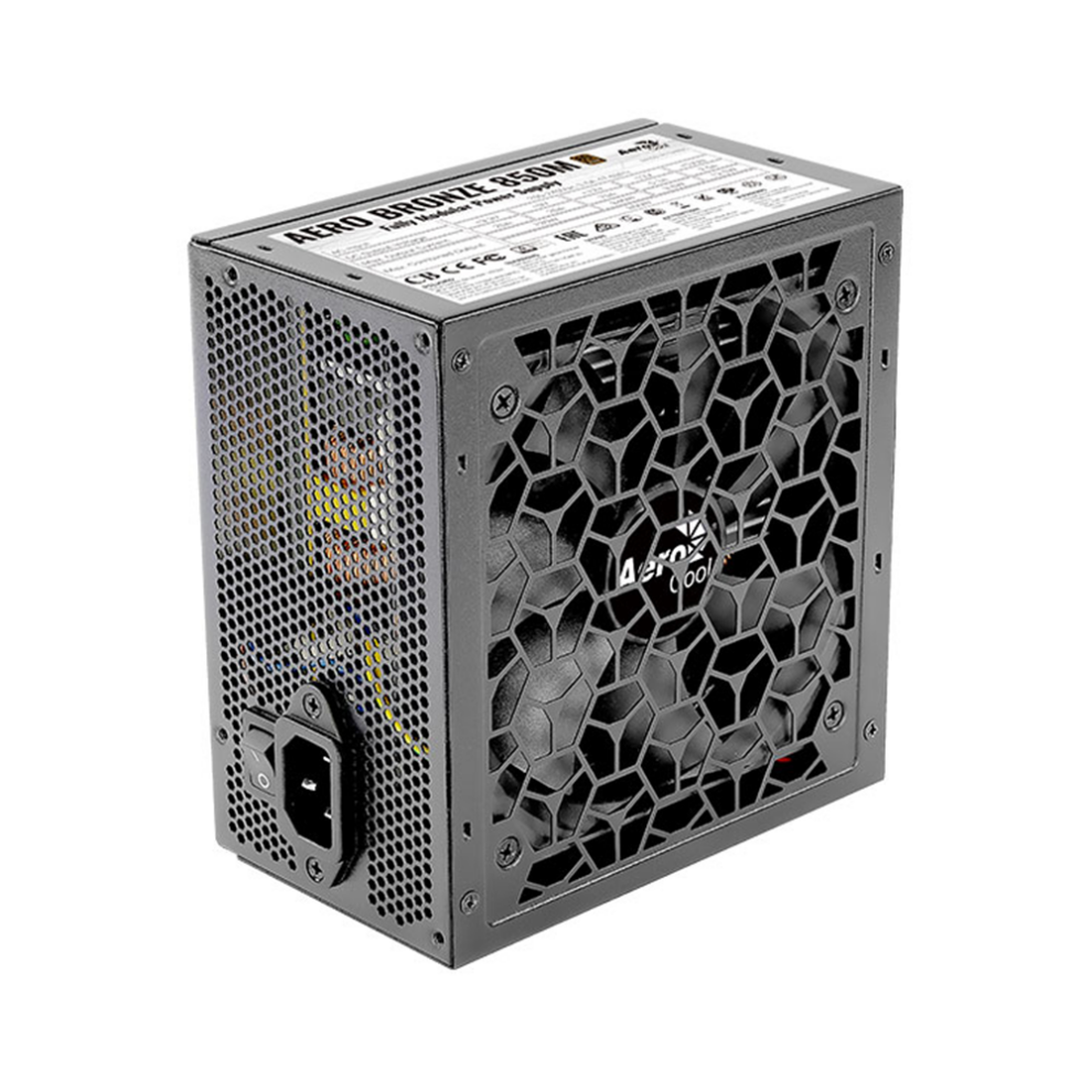 Fuente de Poder Aerocool 850W, Full Modular, Certificada 80+ Plus Bronze – SIPO