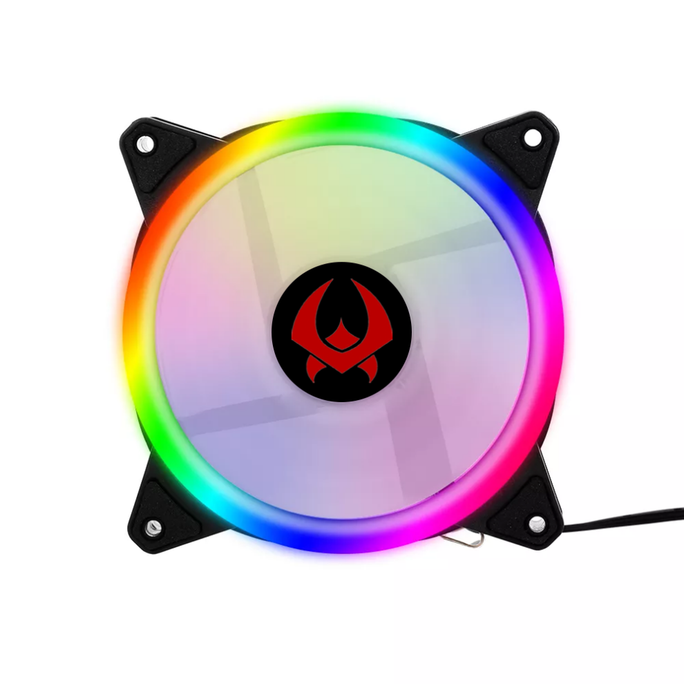 Kit 3 Ventiladores Cooler Kronos Euros Fan Led 120mm para PC - SIPO