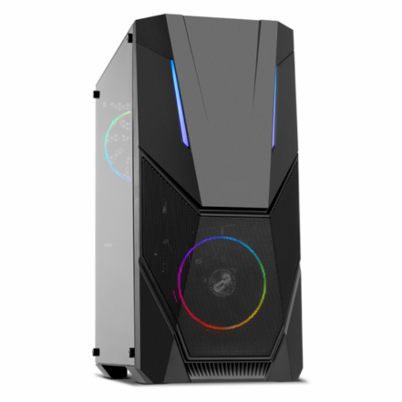 Gabinete Gamer Infinity Delta Pro, Atx, Vidrio Templado, 2 Cooler ...