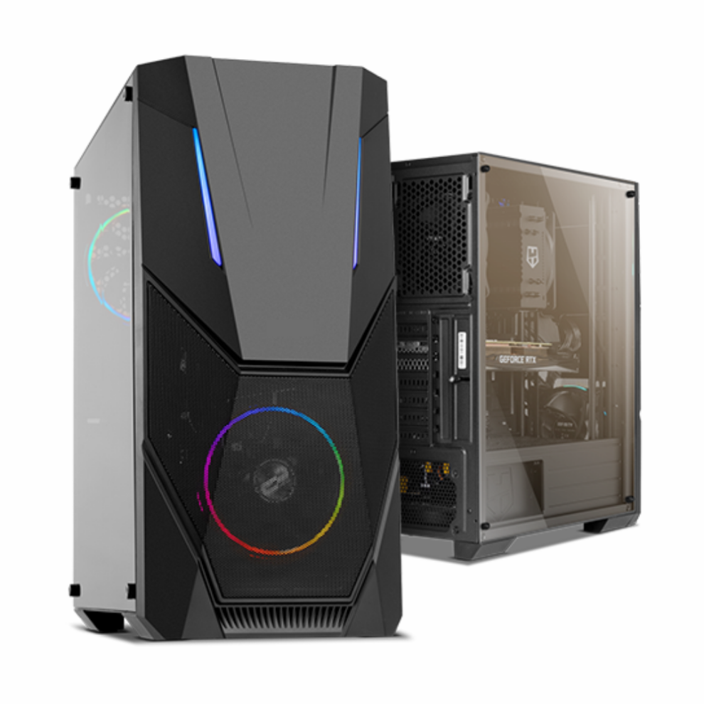 Gabinete Gamer Infinity Delta Pro, Atx, Vidrio Templado, 2 Cooler ...