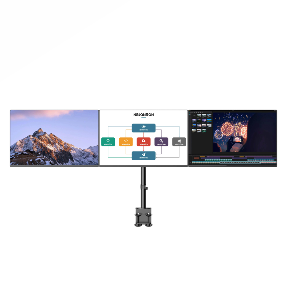 Soporte articulado para 3 Monitores de 13" a 32", universal - SIPO