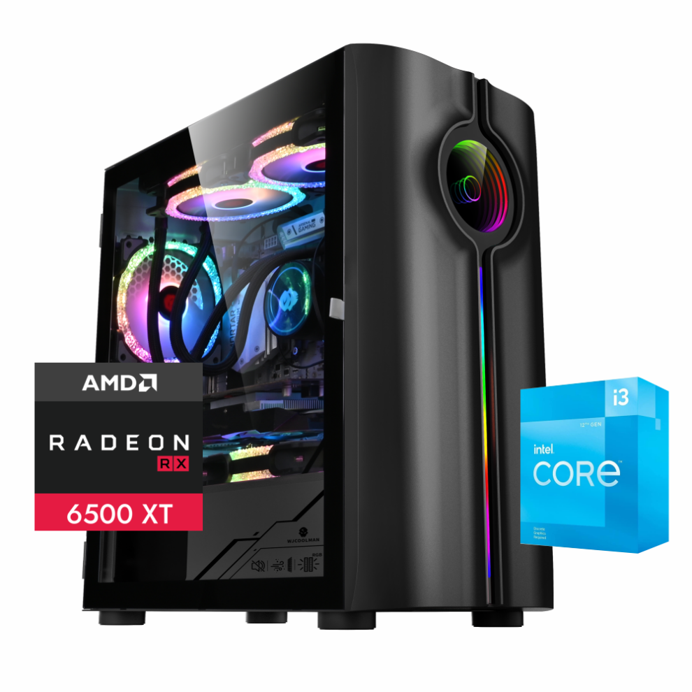 Pc Armada Baryonyx i3: Intel i3-12100F, SD M.2, ram16GB, RX 6500 XT ...