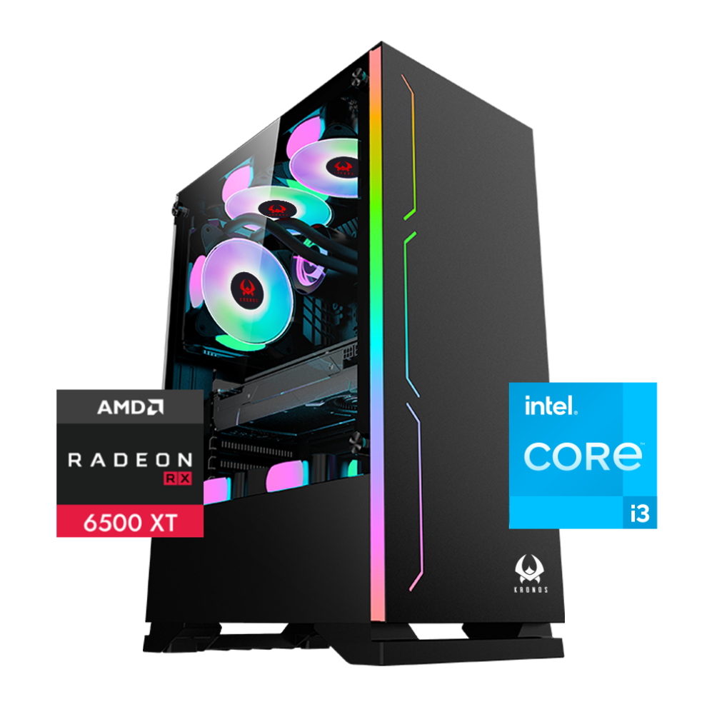 Pc Armada Baryonyx i3: Intel i3-12100F, SD M.2, ram16GB, RX 6500 XT ...