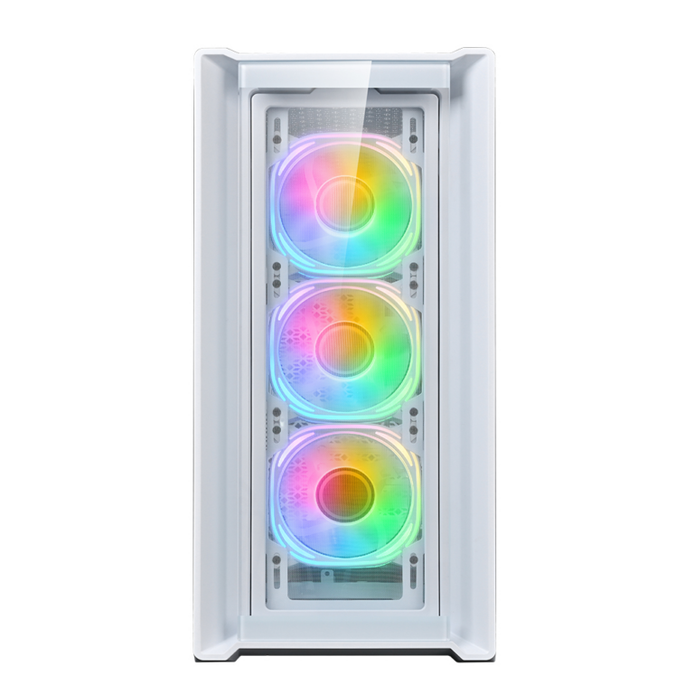 Gabinete Gamer Kronos White Ice 360° - E-ATX, Vidrio Templado, USB 3.0 ...