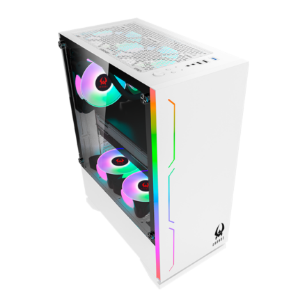 Gabinete Kronos Armor White, ATX, Vidrio Templado, USB 3.0 – SIPO