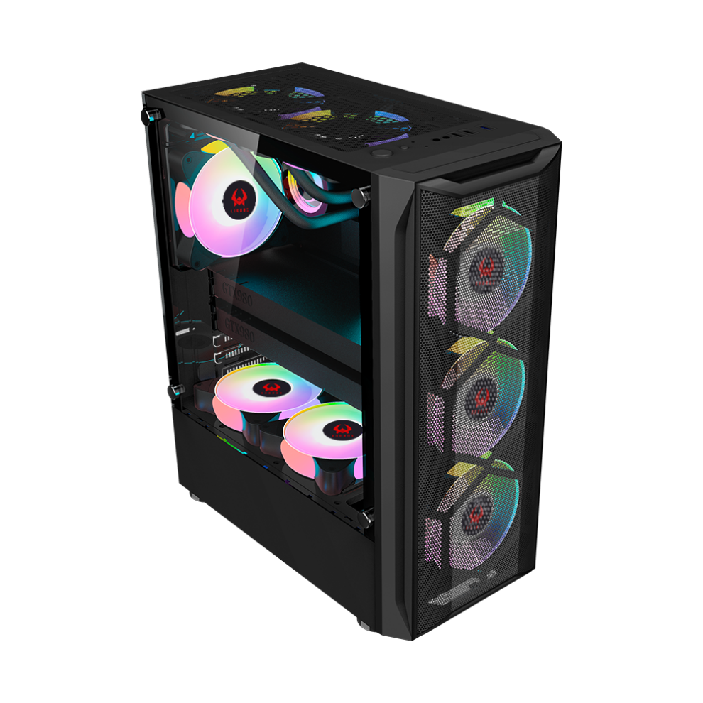 Gabinete Kronos Ice Drilling, ATX, Vidrio Templado, USB 3.0, 4 ...