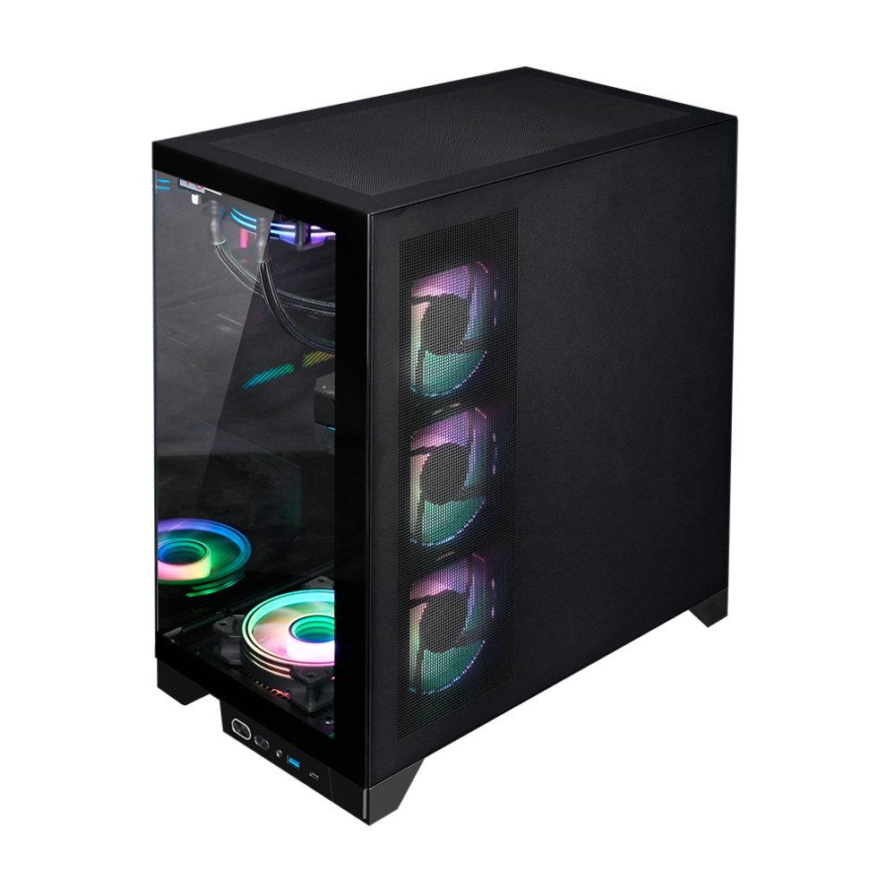 Gabinete Kronos Prisma Pro Black RGB ATX, Vidrio Templado, USB 3.0 – SIPO