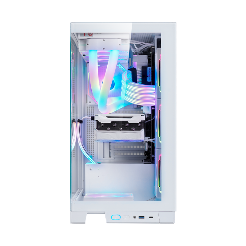 Gabinete Kronos Prisma Pro White RGB ATX, Vidrio Templado, USB 3.0 - SIPO