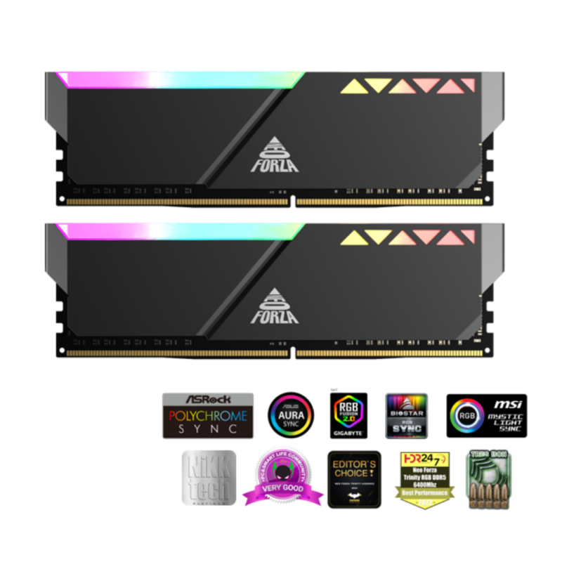 Kit Memoria Ram Neo Forza TRINITY RGB 2X16GB (32GB) DDR5 DRAM, 5200mhz ...