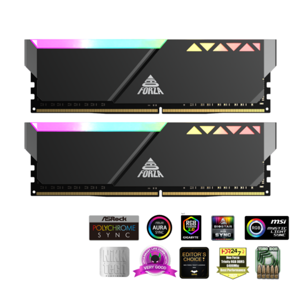 Kit Memoria Ram Neo Forza TRINITY RGB 2X16GB (32GB) DDR5 DRAM, 5200mhz ...