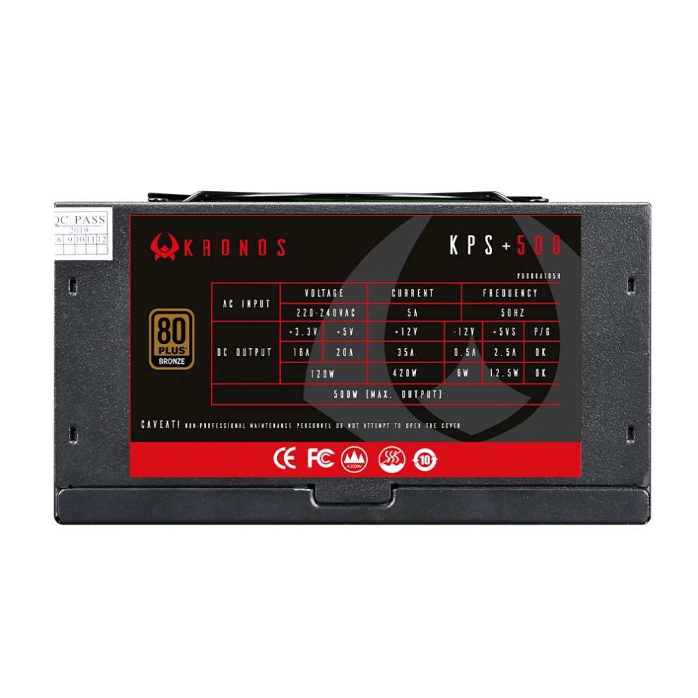 Fuente De Poder Pc 500w Kronos 80+ Plus Bronze - SIPO