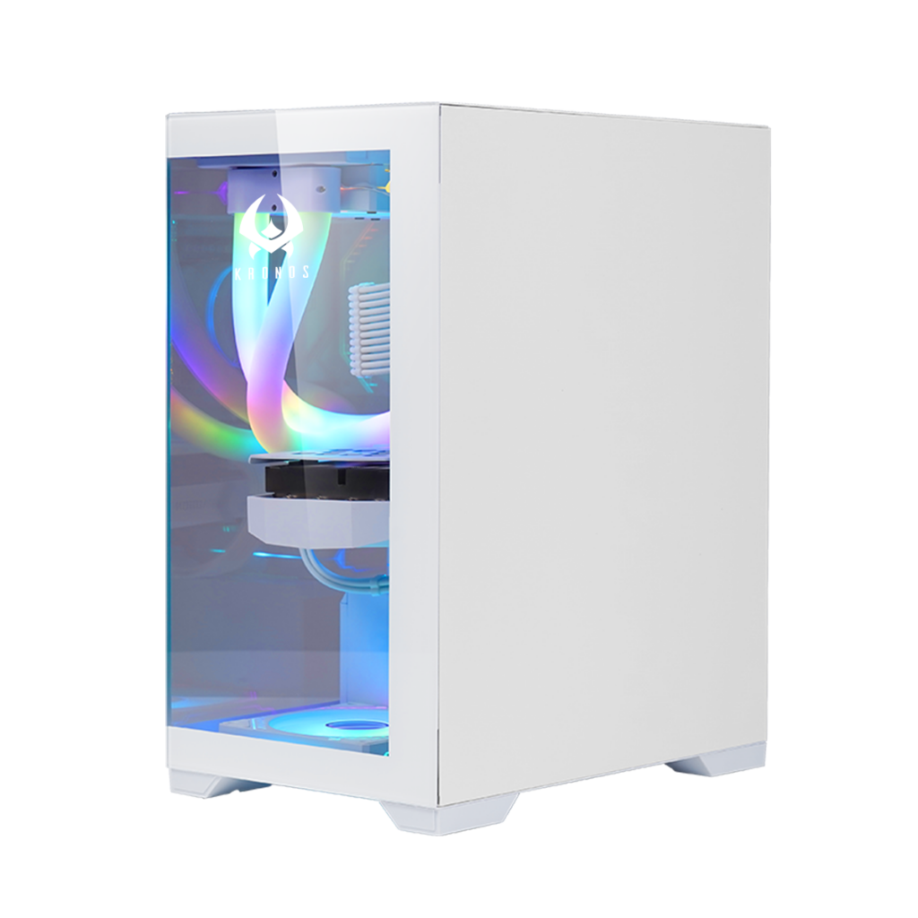 Gabinete Kronos Diamond White mATX, Vidrio Templado, USB 3.0 – SIPO