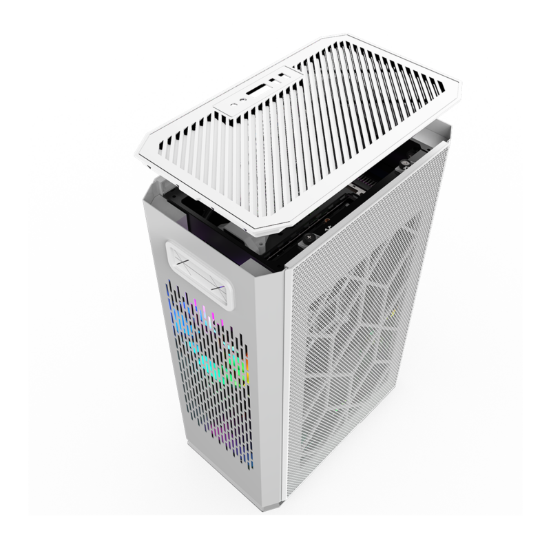 Gabinete Kronos Ophion Mini-ITX, 1 cooler, 3.0 USB - Blanco - SIPO