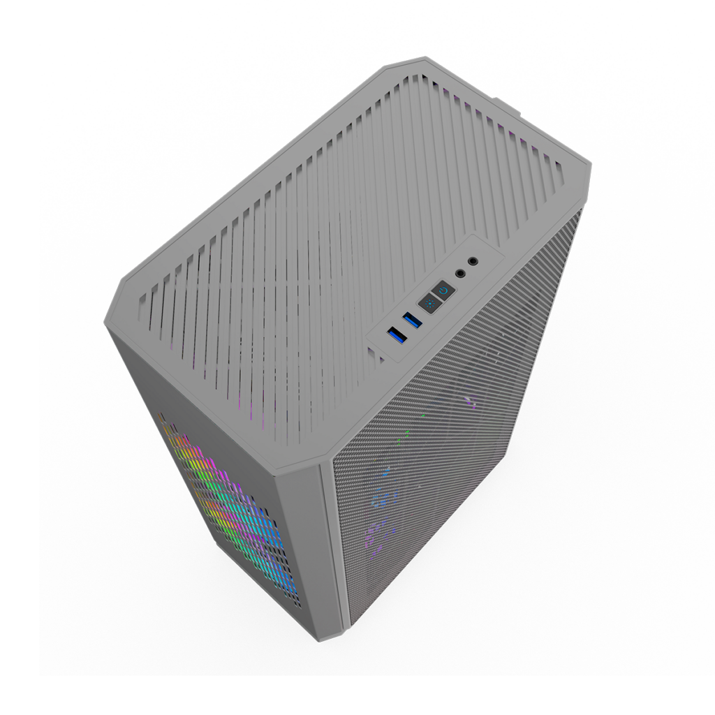 Gabinete Kronos Ophion Mini-ITX, 1 cooler, 3.0 USB – Gris – SIPO